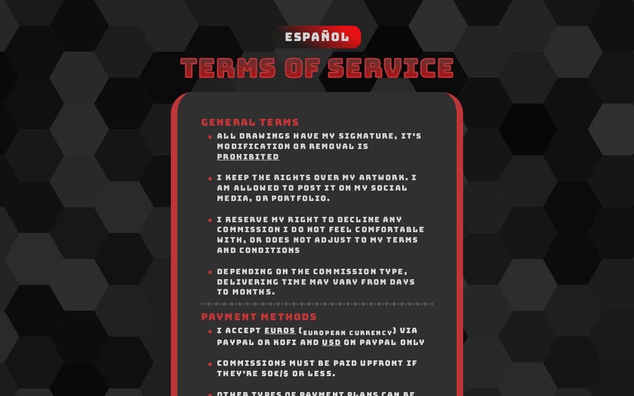 Terms of service